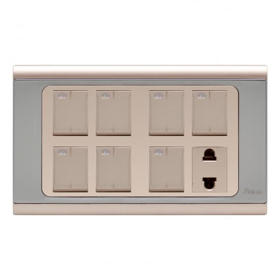 Aqua Electrical Signature Series ASG71 10AMP 7 Gang Switch Plus 1 ...